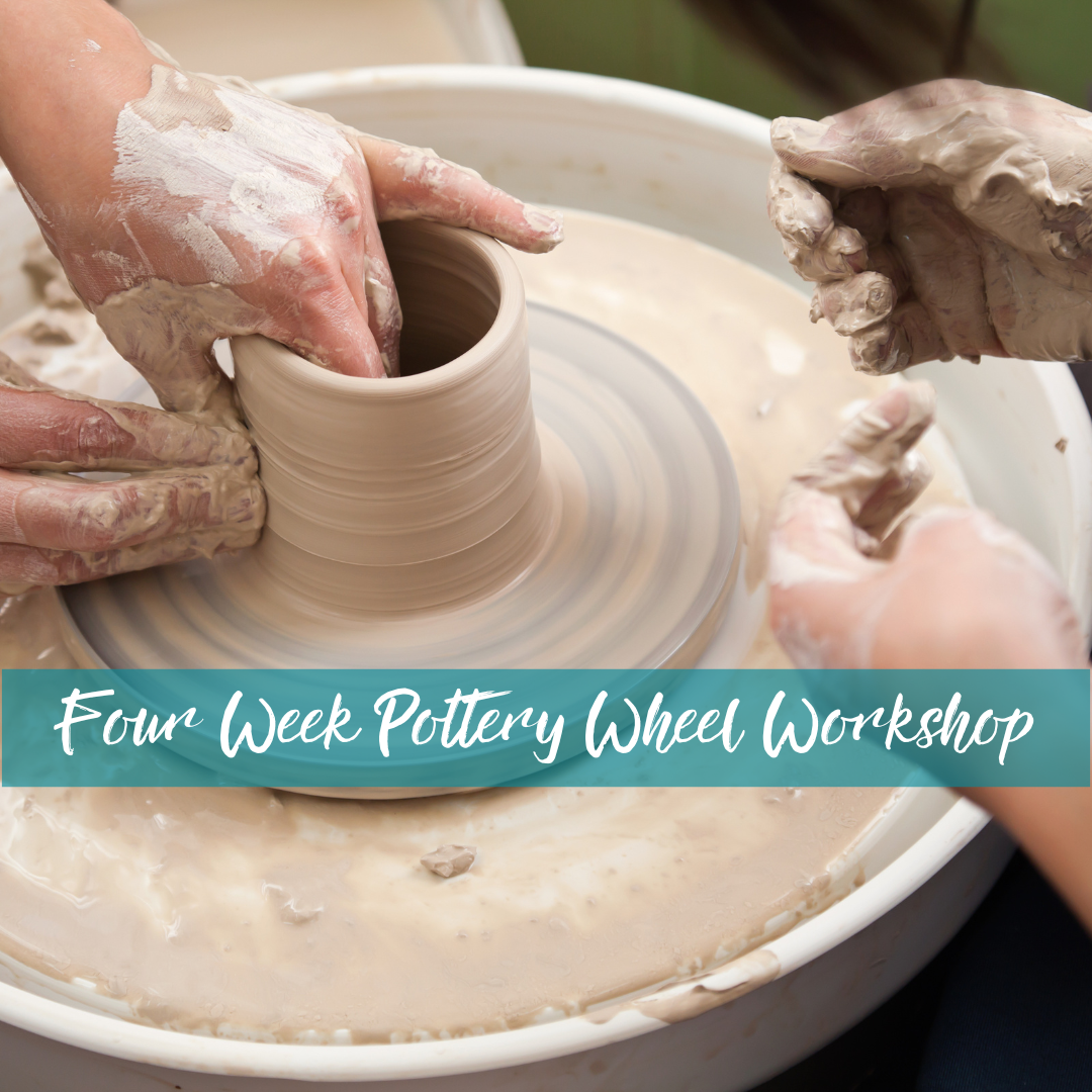May Beginner's 4 Week Pottery Wheel Class | Lit Studios Paint and Pottery
