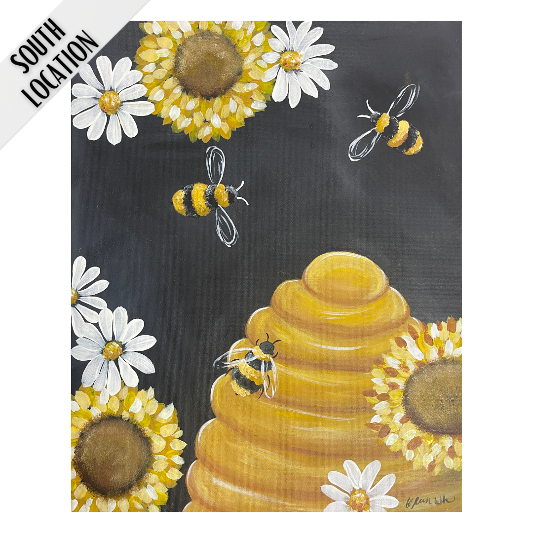 Let It Bee Paint and Sip Class | Lit Studios Paint and Pottery
